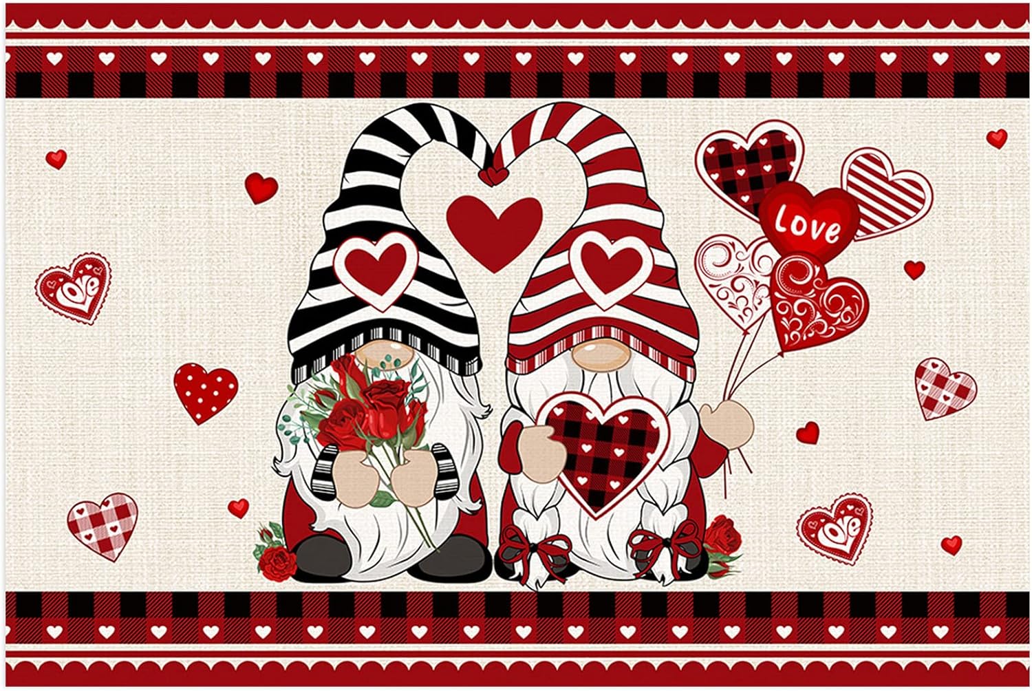 Amazon.com : Couple Gnomes Fish Tank Stickers Wallpaper PVC Background ...
