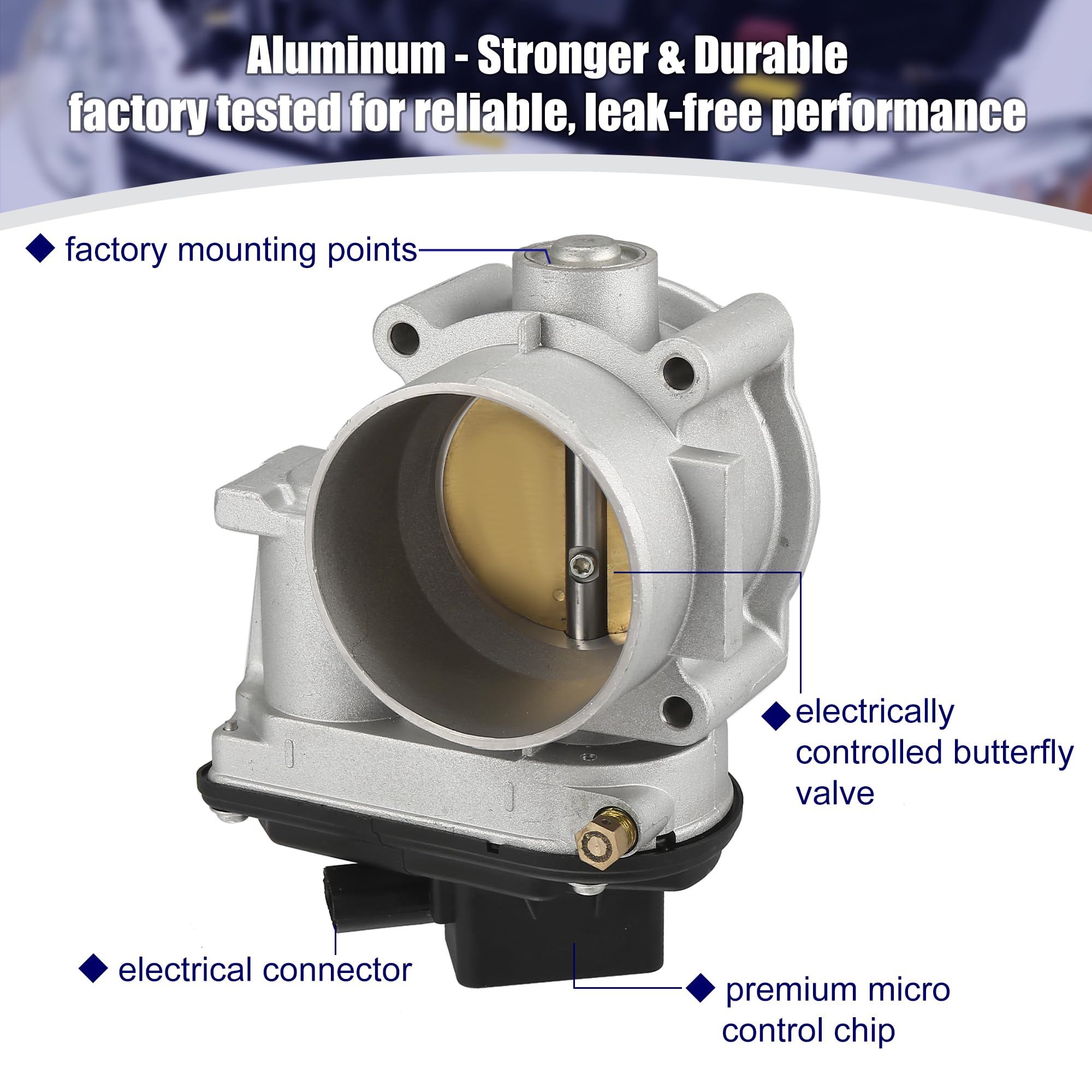 X AUTOHAUX S20040 7T4Z-9E926-FA Car Electronic Throttle Body Assembly ...