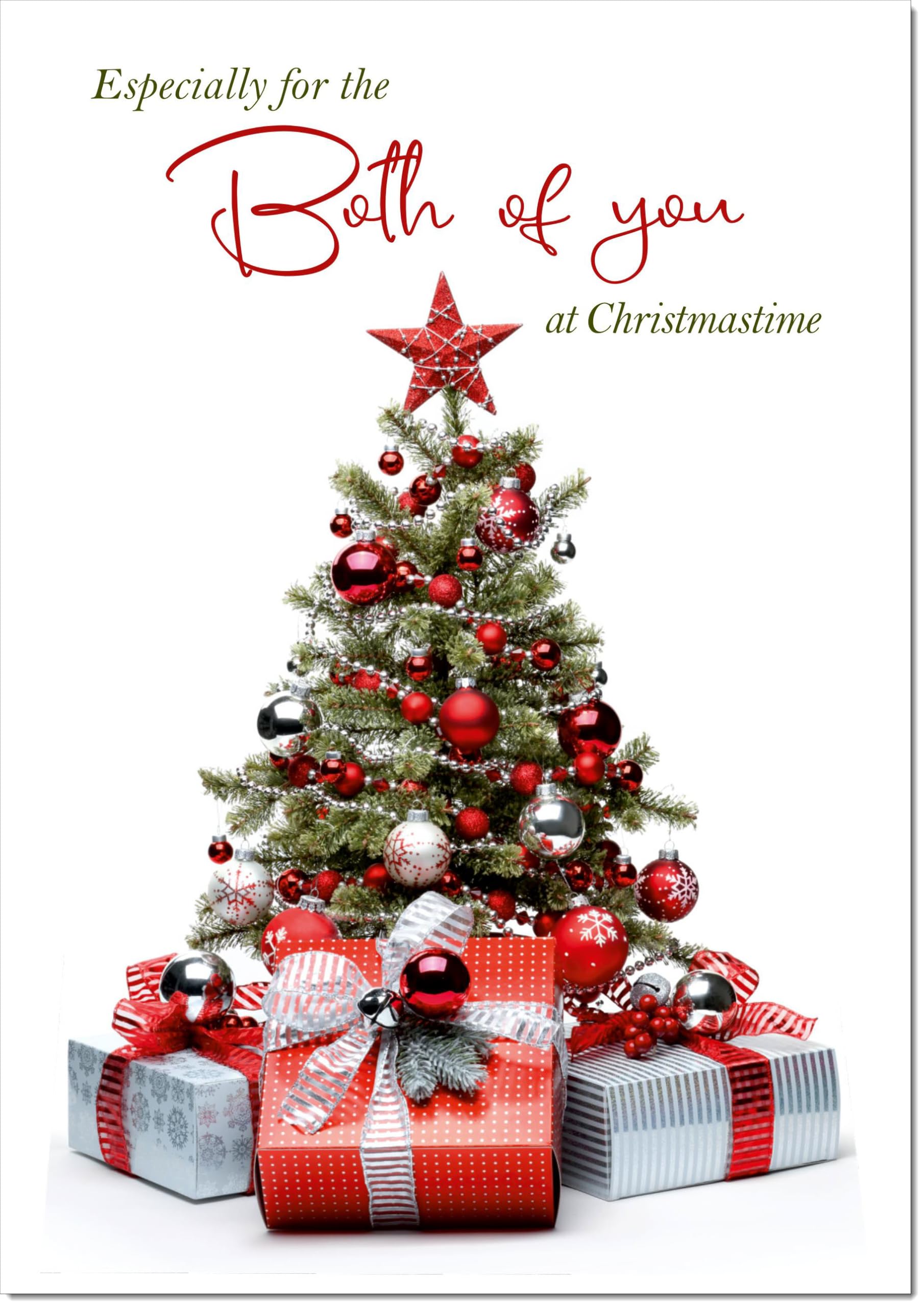 doodlecards To Both of You Christmas Card Christmas Tree and Parcels ...