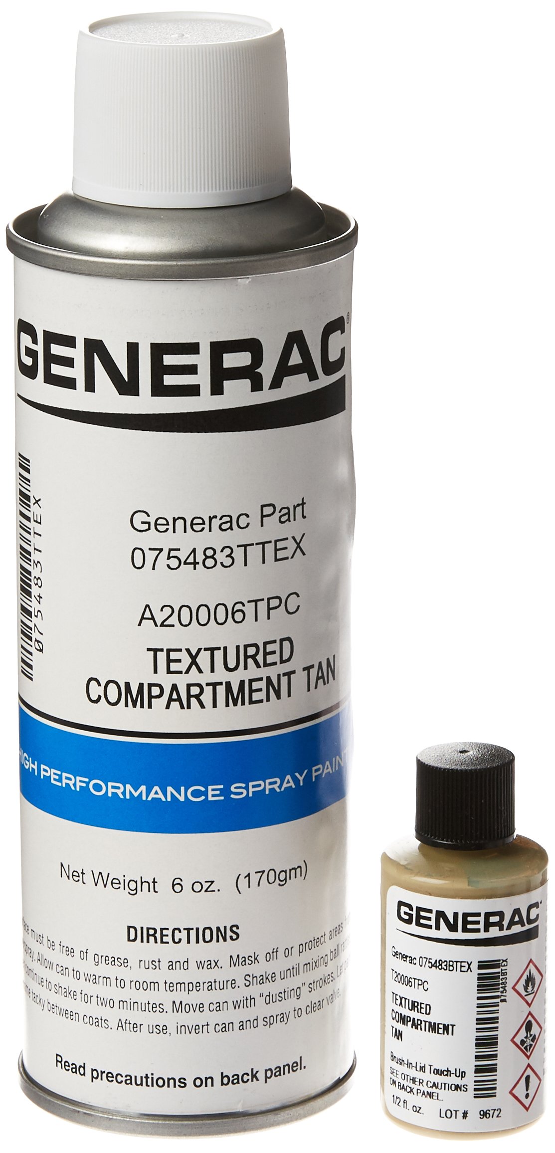 Snapklik.com : Generac Tan Generator Paint Kit For 2007 Models 5653