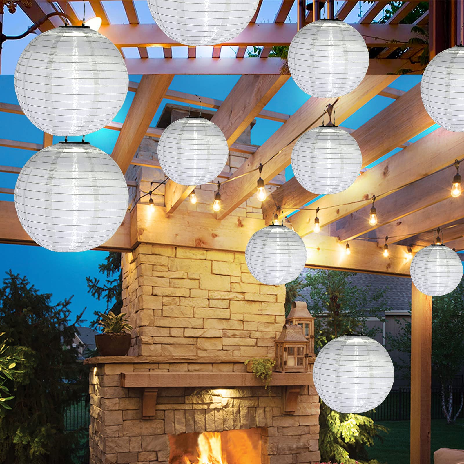 Curved Outdoor Lanterns