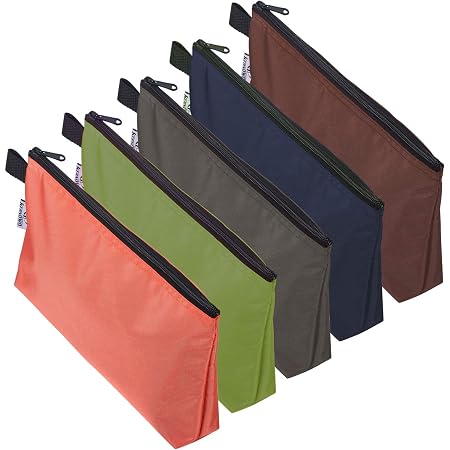Canvas Tool Bag Zipper Pouch - 6 Pack Heavy Duty Tools Utility Pouches ...