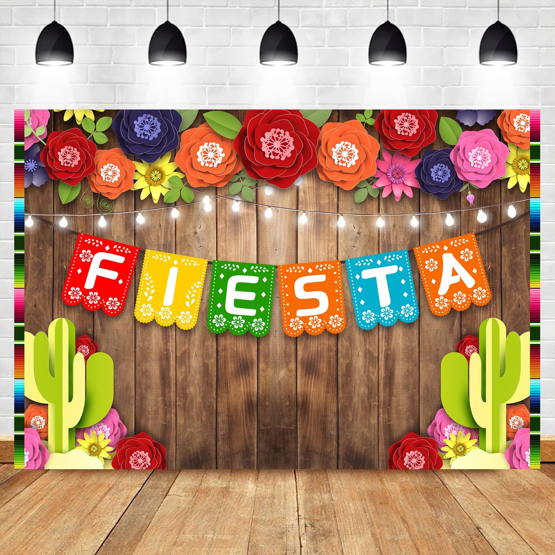 Amazon.com : Mocsicka Mexican Fiesta Backdrop Mexican Cinco De Mayo ...