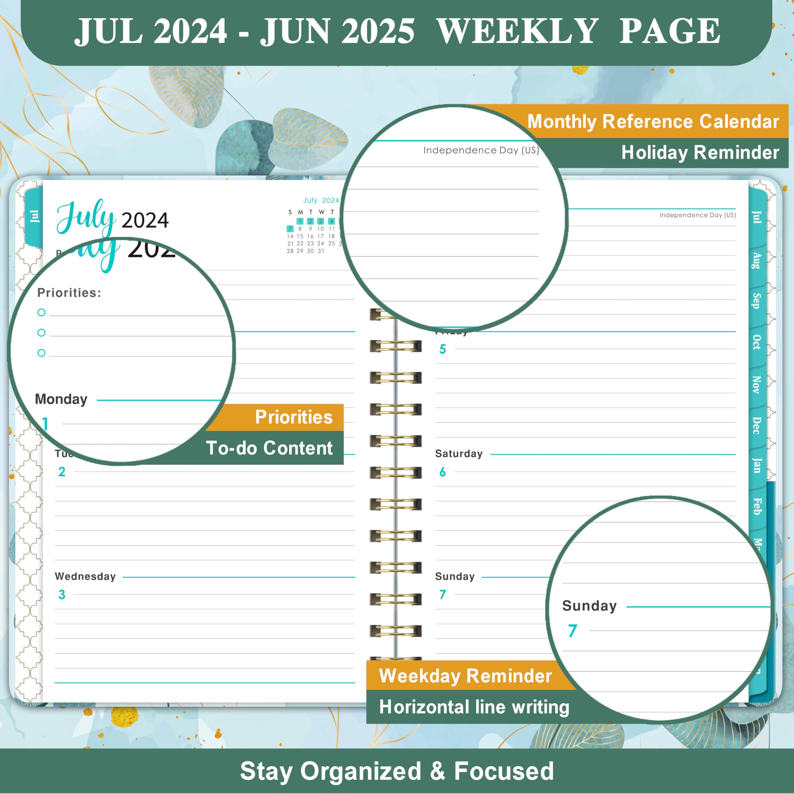 Snapklik.com : 2024-2025 Planner - Academic Planner 2024-2025, From Jul ...