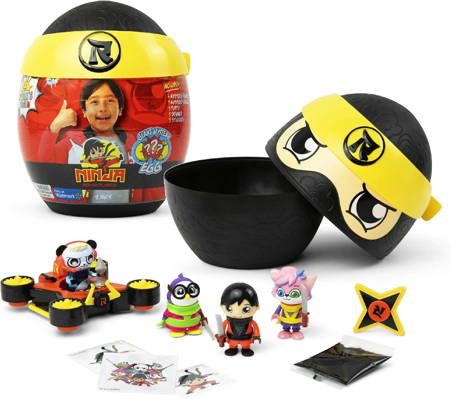 Amazon.com: RYAN'S WORLD Ninja Adventures Giant Mystery Egg : Toys & Games