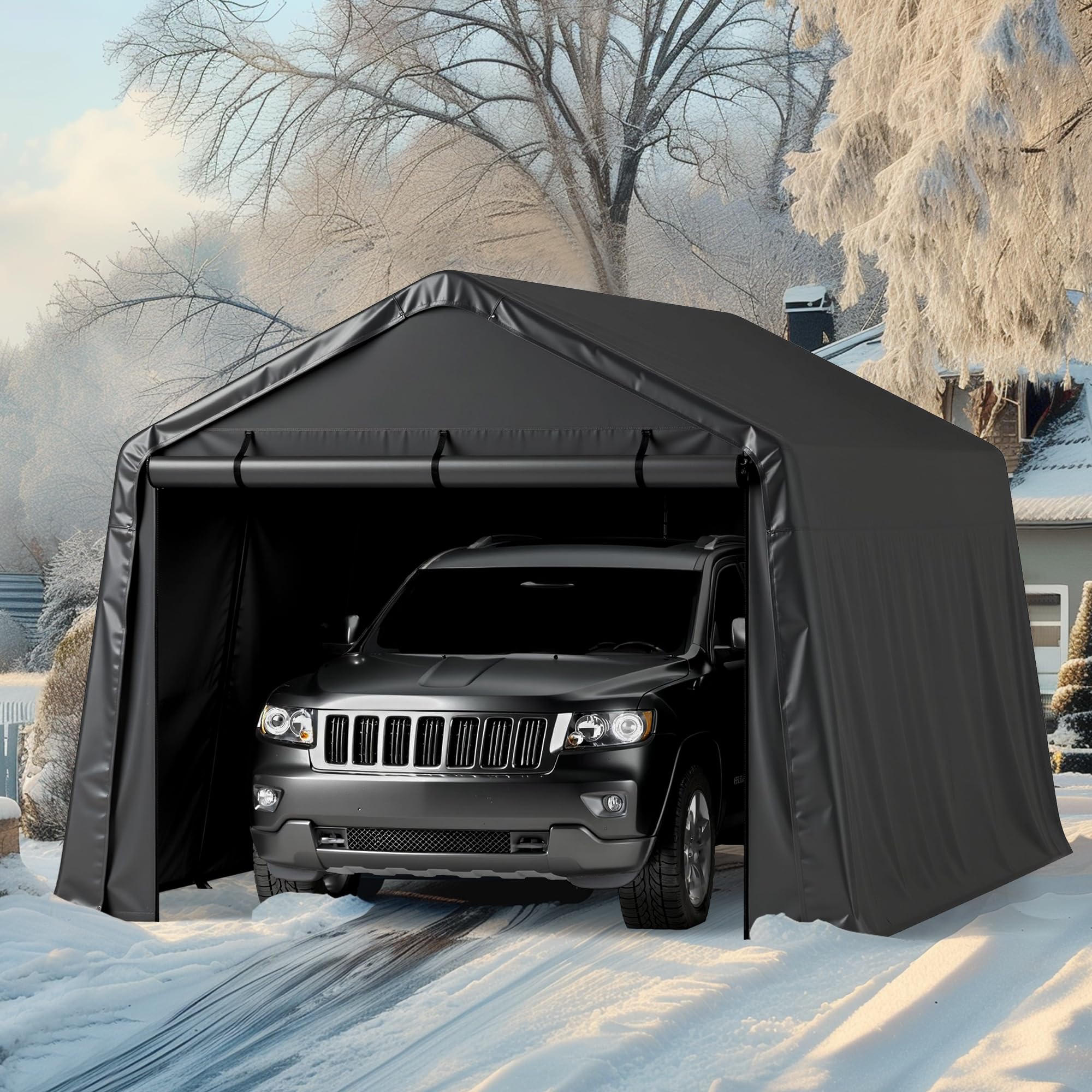 Amazon.com: 10 x 20 FT Heavy Duty Carport, Portable Outdoor Parking ...