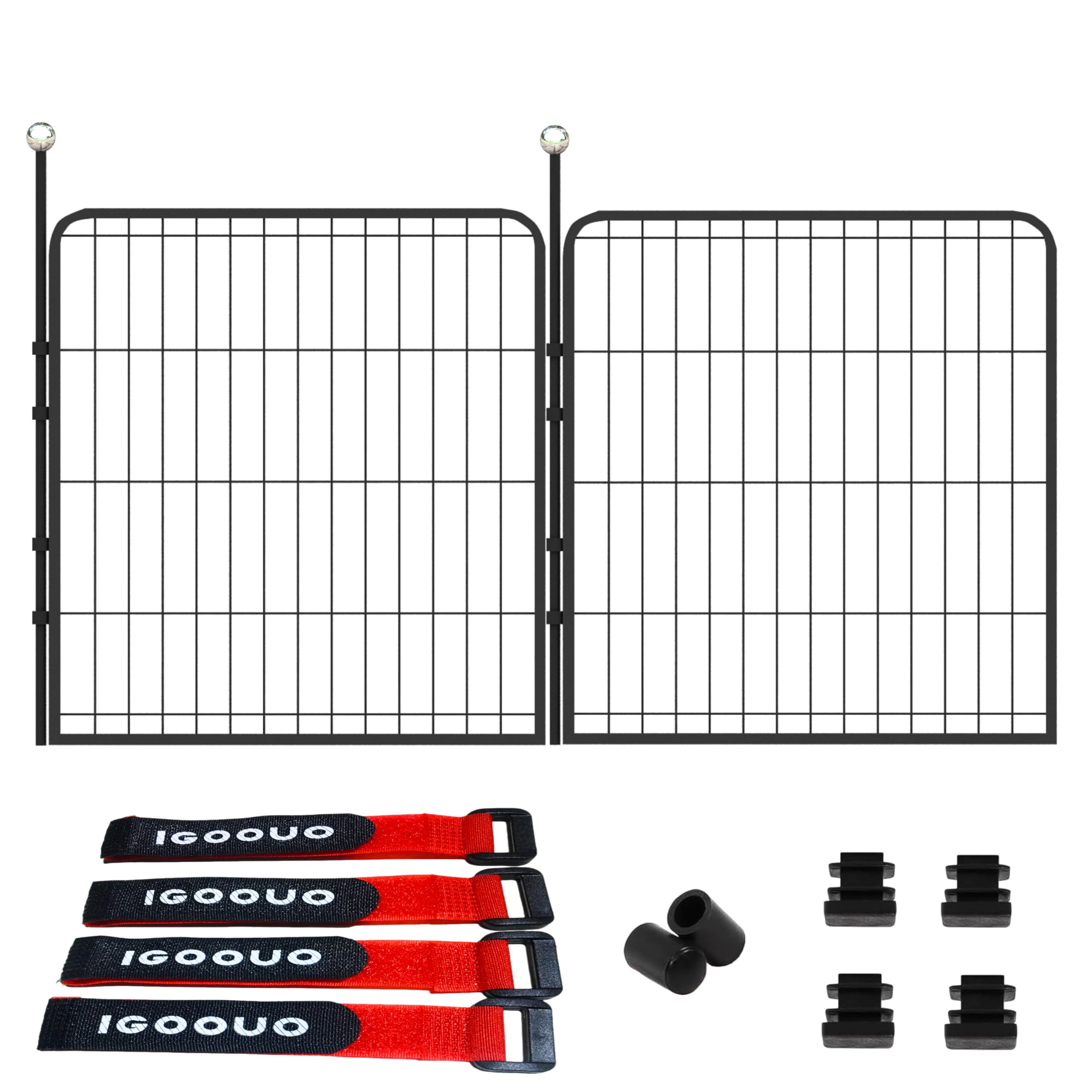 Dog Play Pen Indoor/Outdoor,24'' Puppy playpen with Easy-Carry Straps,2 ...