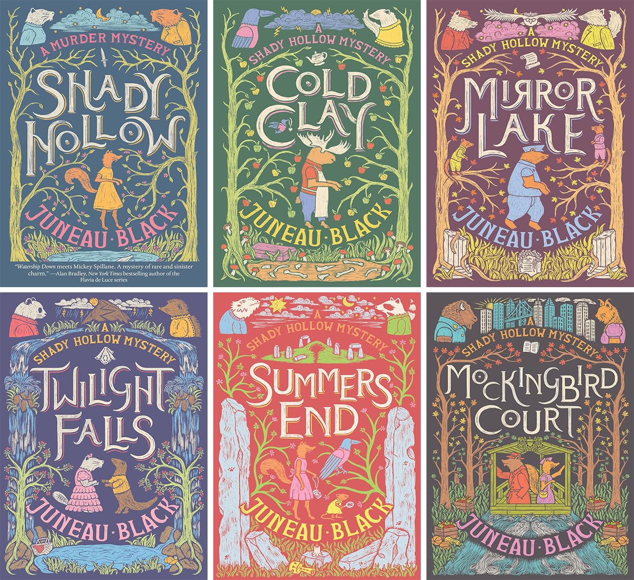 A Shady Hollow Mystery, 6 Books Collection Set, Shady Hollow, Cold Clay ...