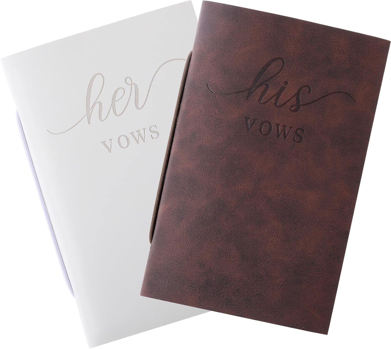 Amazon.com: 2 Pcs Wedding Vow Books His and Hers Vow Books Vow Notebook ...