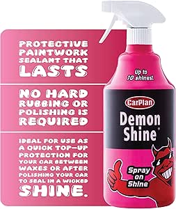 Amazon.com: CarPlan Demon Shine 34 fl Oz (1L) - Spray on Shine