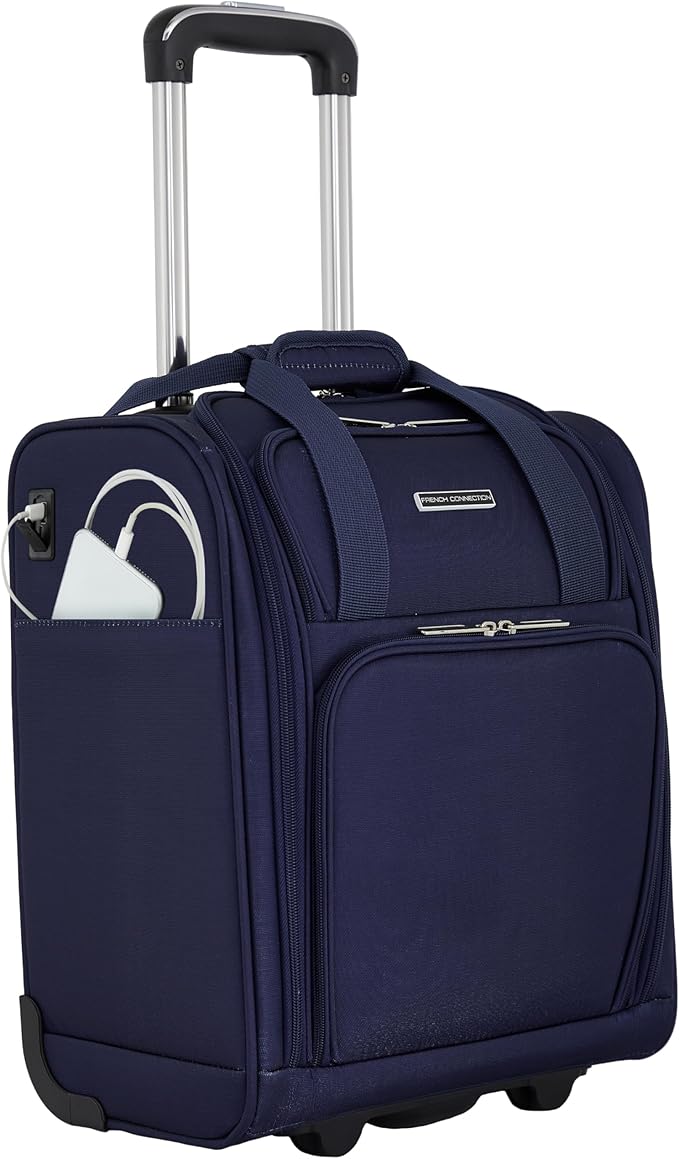 Amazon.com | French Connection Underseat Carry-On Luggage USB-C Ports ...