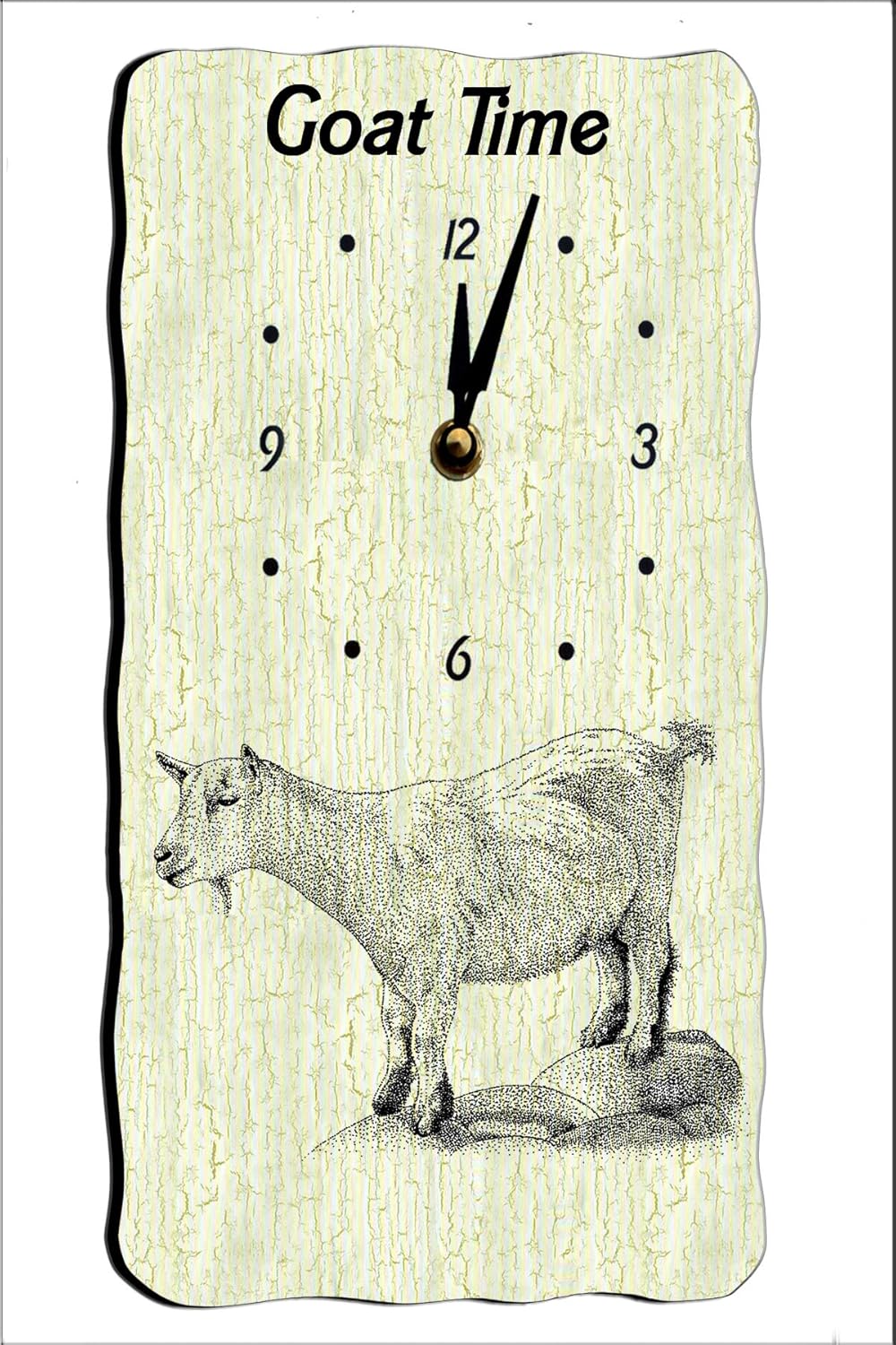 Amazon.com: 13" X 7 1/2" Goat Clock Handmade Usa Wall Sign : Home & Kitchen