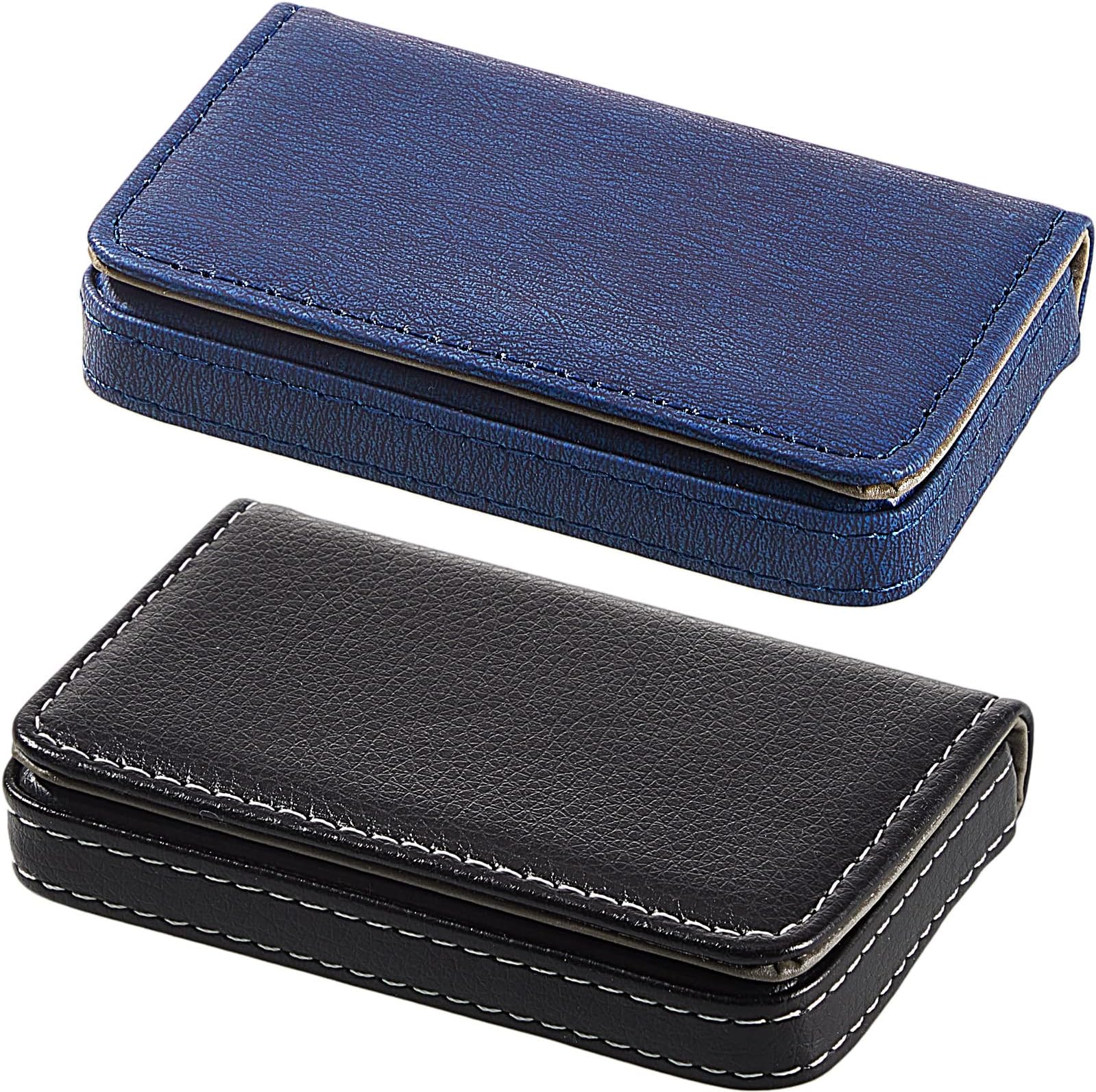Amazon.com: Outus 2 Pieces Business Card Holder, Business Card Wallet ...