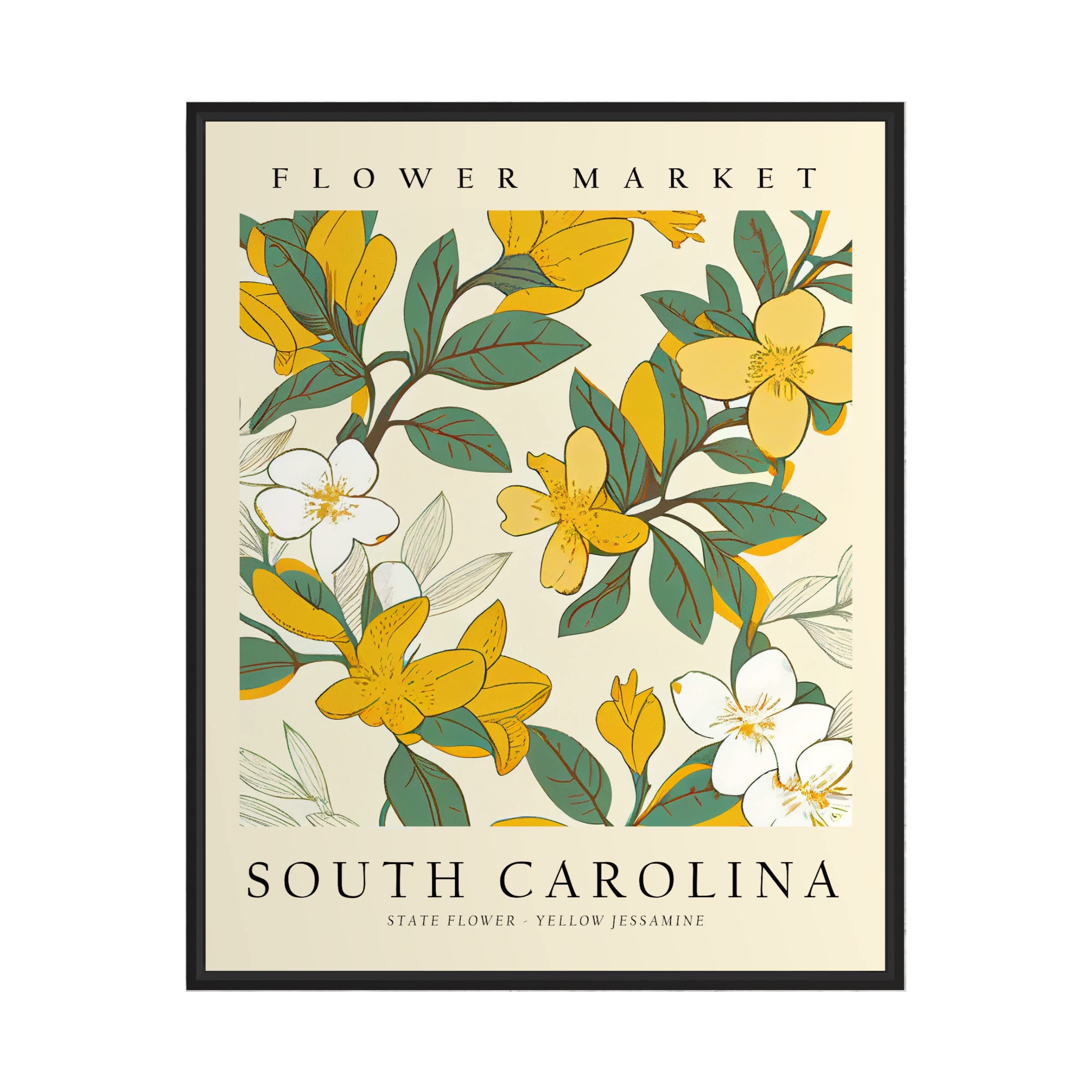 Amazon.com: South Carolina Art Print, South Carolina Poster Wall art ...