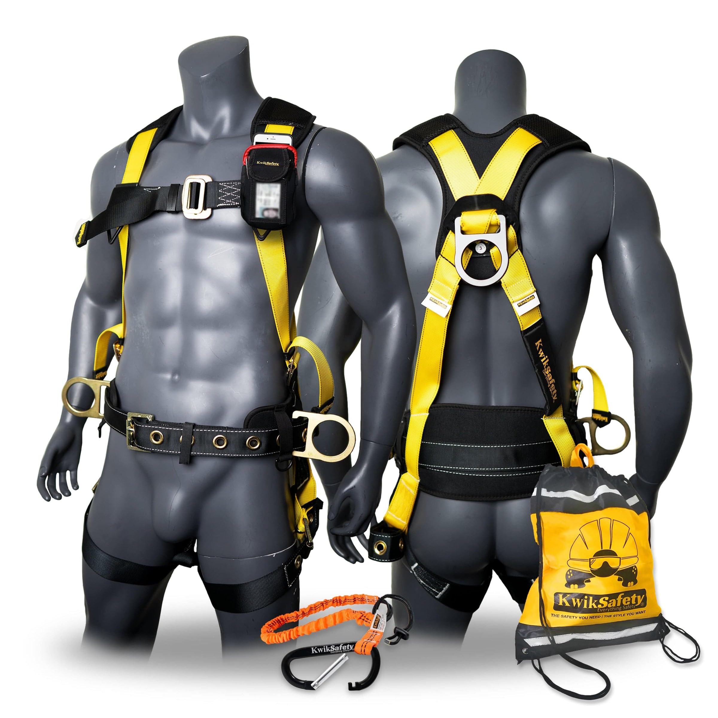 Buy KwikSafety TYPHOON Safety Harness 3 D-Ring w/ Premium Back Support | 1 Pack, 2 Pack, 4 Pack ...