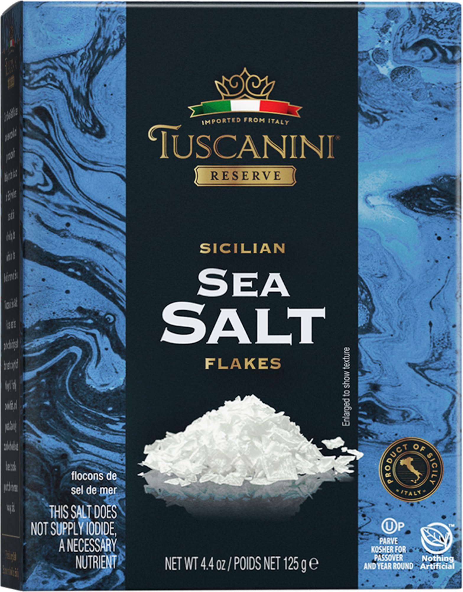 Amazon.com : Tuscanini Italian Sea Salt Flakes, 4.4oz | Flaky Sea Salt ...