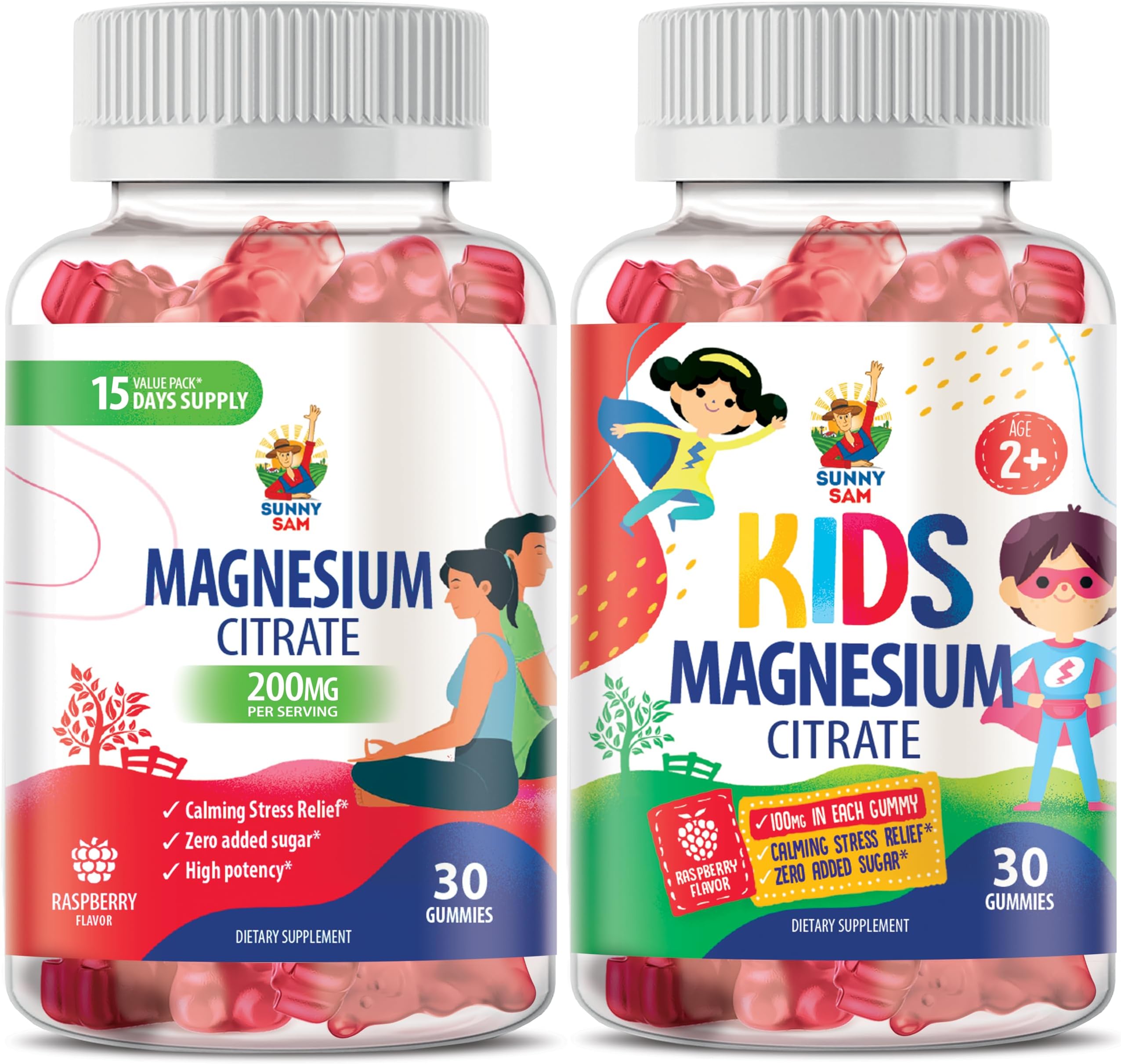 Amazon.com: SUNNY SAM Magnesium Gummies for Kids and Magnesium Gummies ...