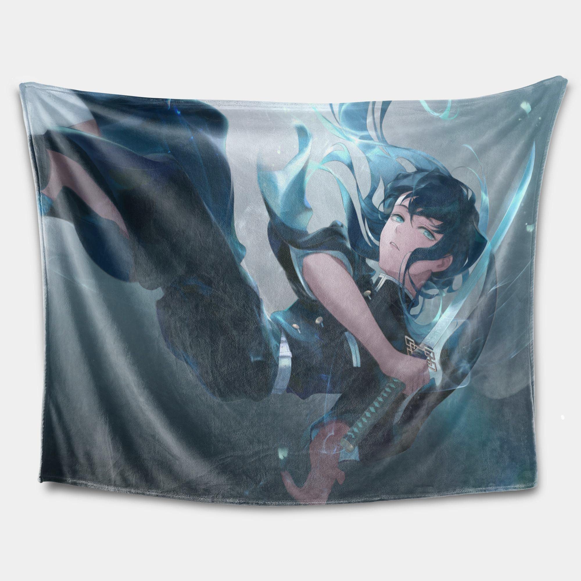 Amazon.com: NICHIYOBI Kimetsu Kasumi Bashira Muichiro Anime Flannel ...