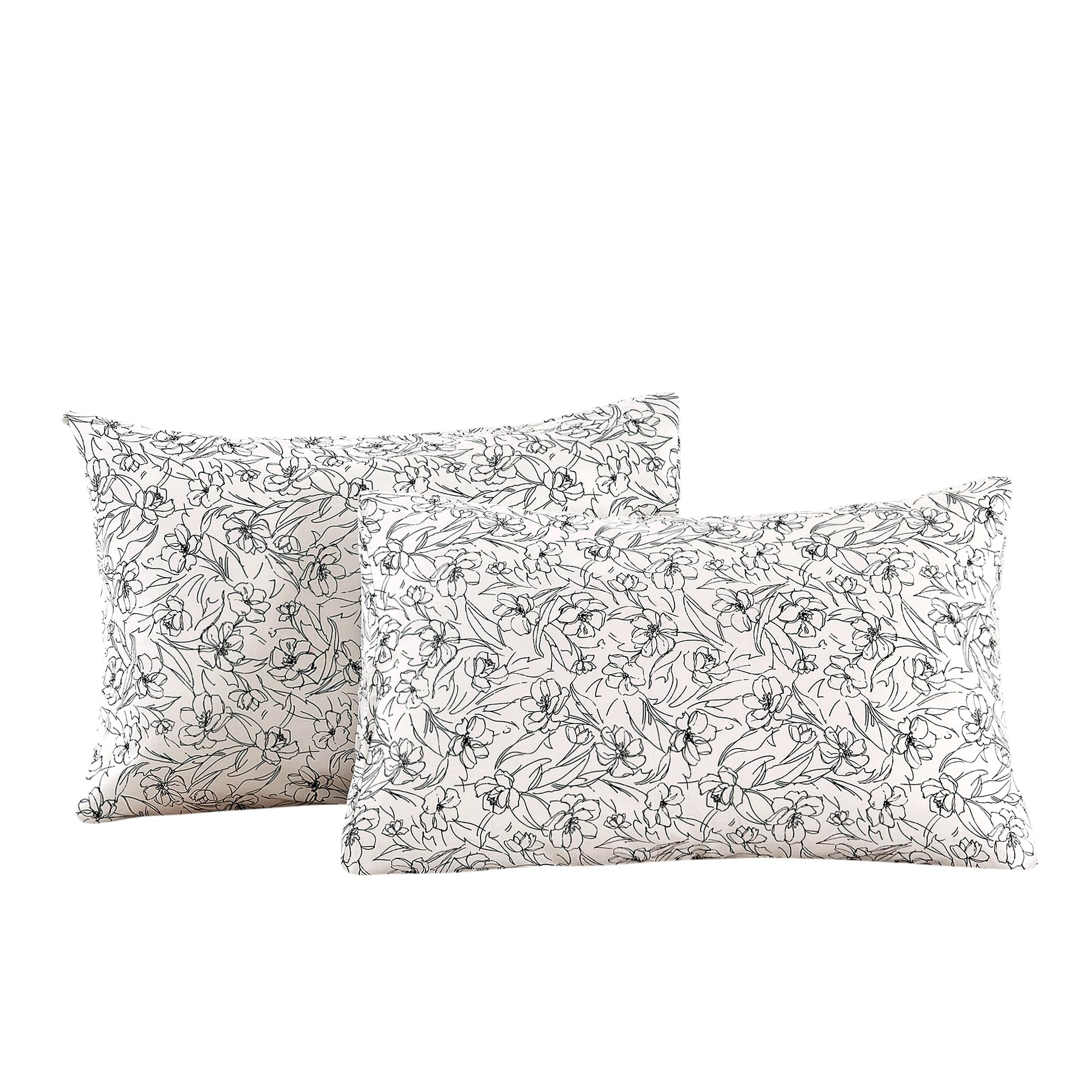 Amazon.com: ECOCOTT 2 Pack Pillowcase Standard Size with White & Black ...