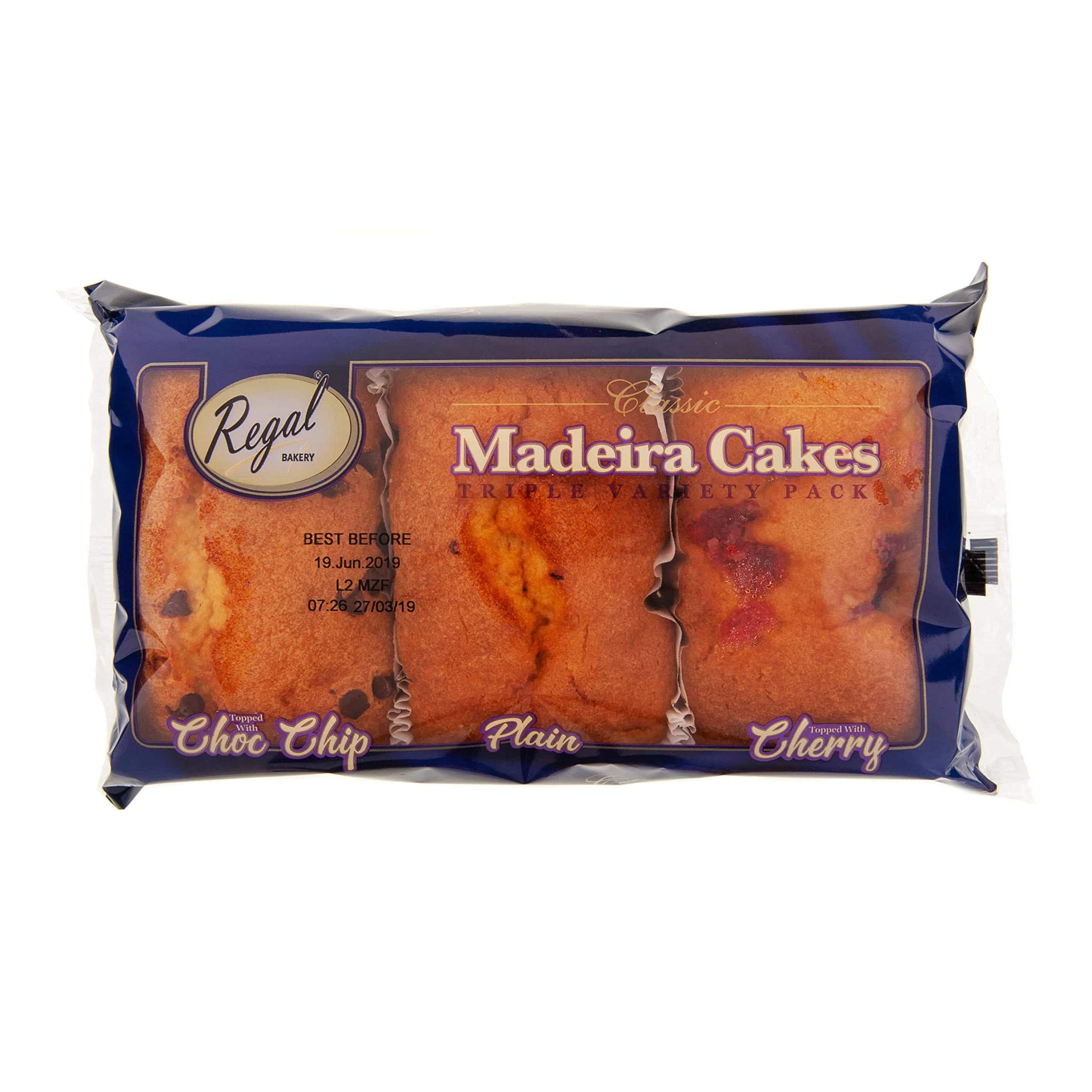 Regal Bakery Triple Pack Madeira - Soft Sponge Loaf Cake - Golden ...