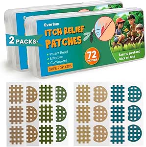Amazon.com: Everlom Itch Relief Patches: 144 Count Natural Anti-Itching ...