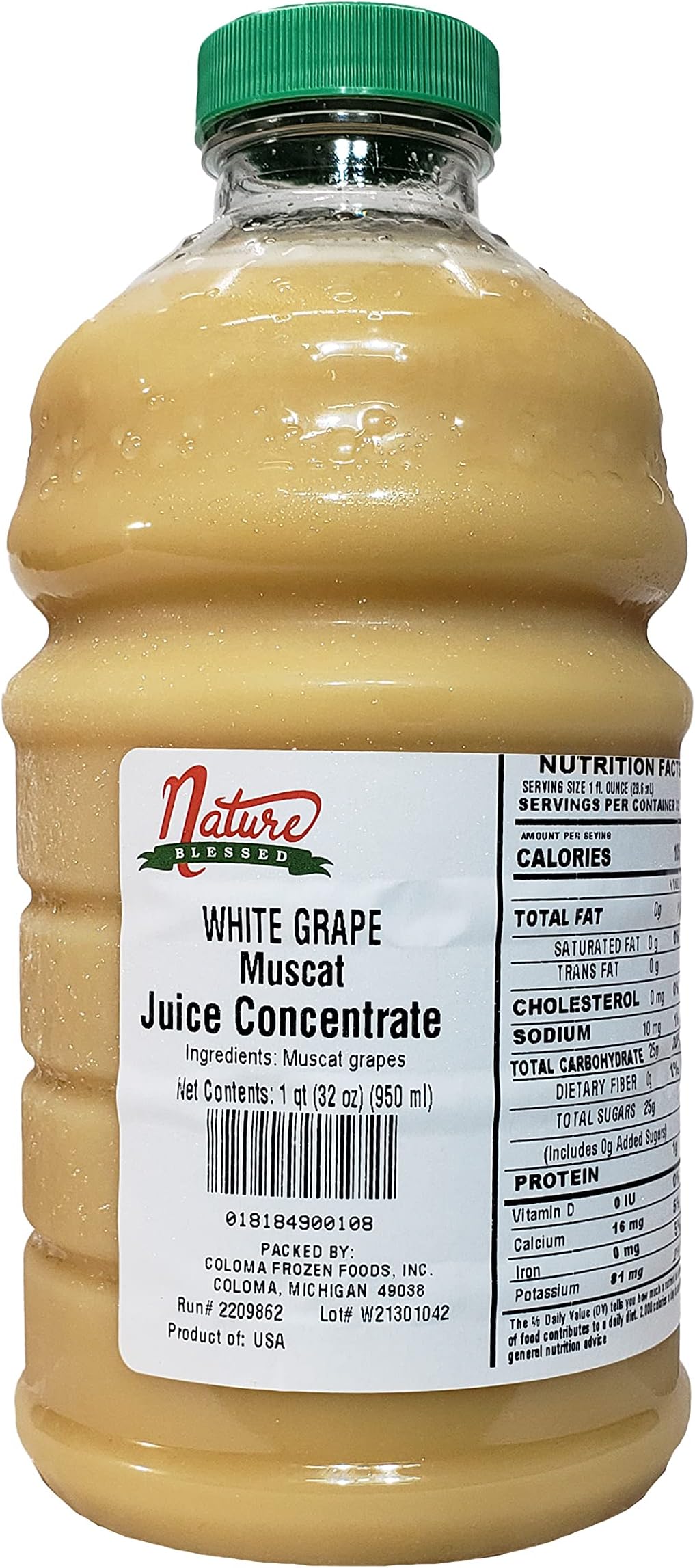 Amazon.com : Nature Blessed 100% Pure Muscat White Grape Fruit Juice ...