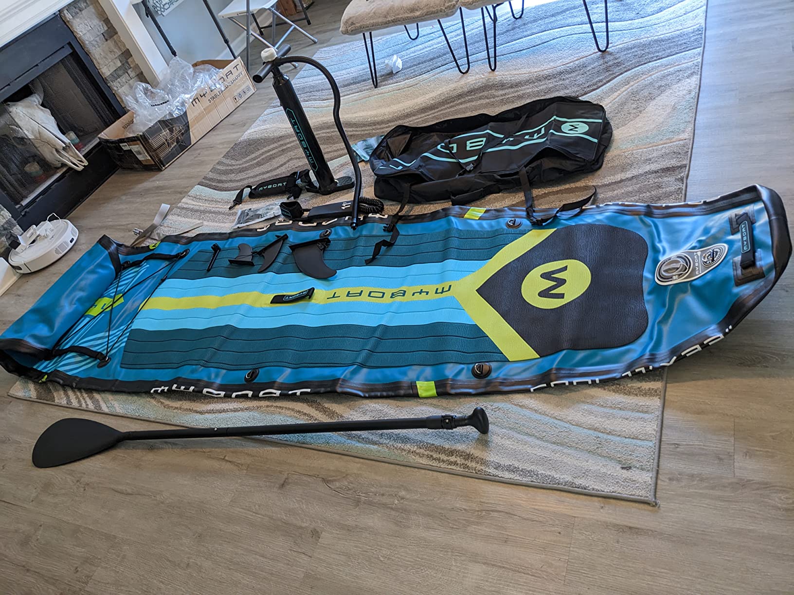 $50/mo - Finance MYBOAT 11'×33"×6" Extra Wide Inflatable Paddle Board ...