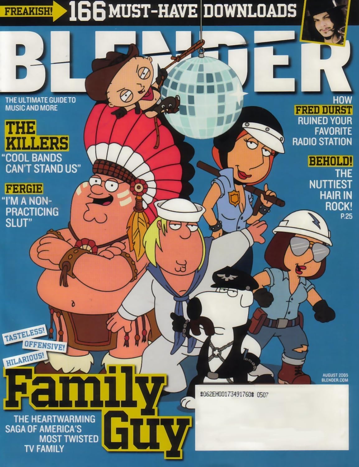 Blender Magazine Family Guy August 2005 (Fergie, The Killers, Rob ...