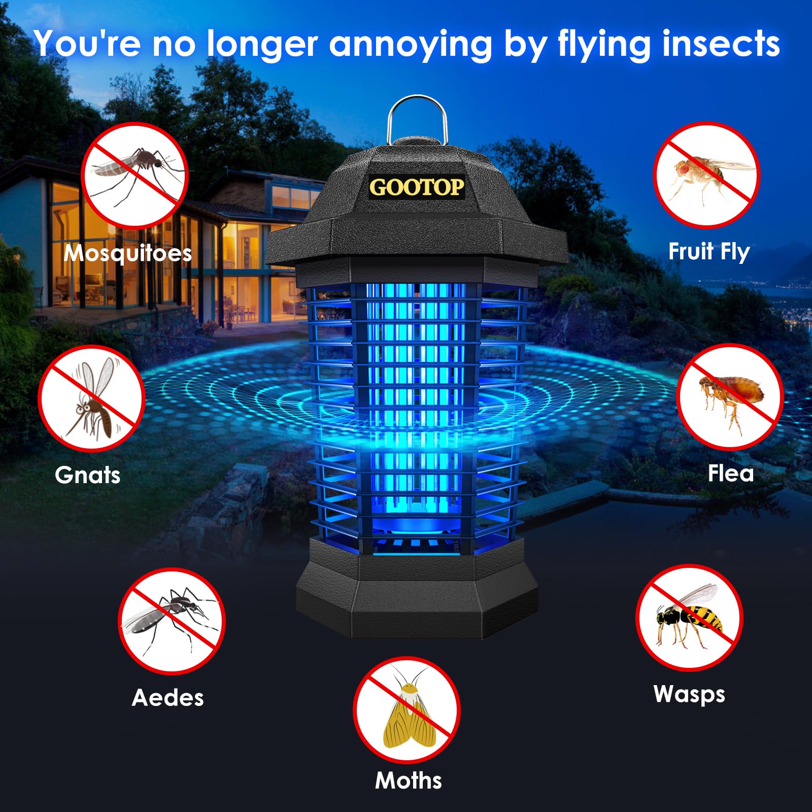 GOOTOP Bug Zapper Outdoor...B09PQF39PG | Encarguelo.com.ve