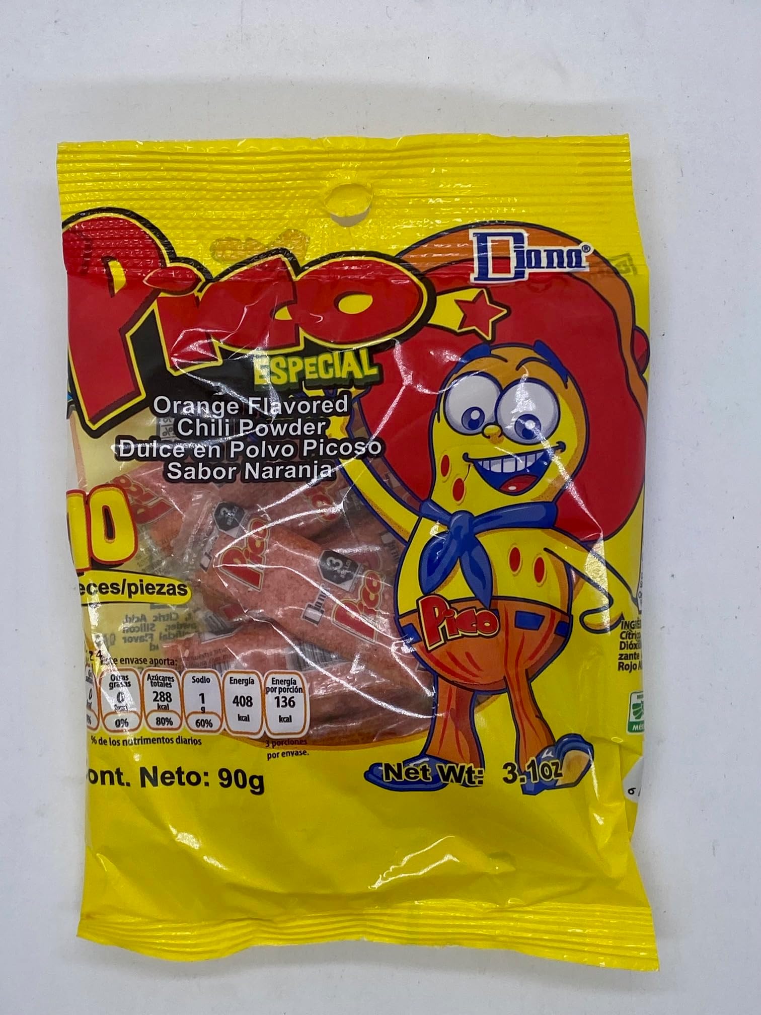 Amazon.com : PICO ESPECIAL ORANGE FLAVORED CHILI POWDER PEG BAG 3.1OZ ...