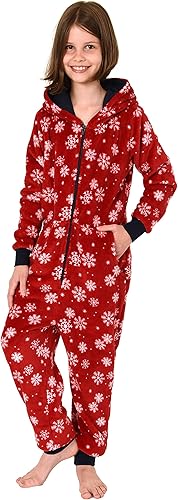 Mädchen Jumpsuit Overall Onesie Schlafanzug - Eiskristall Sterne Optik ...