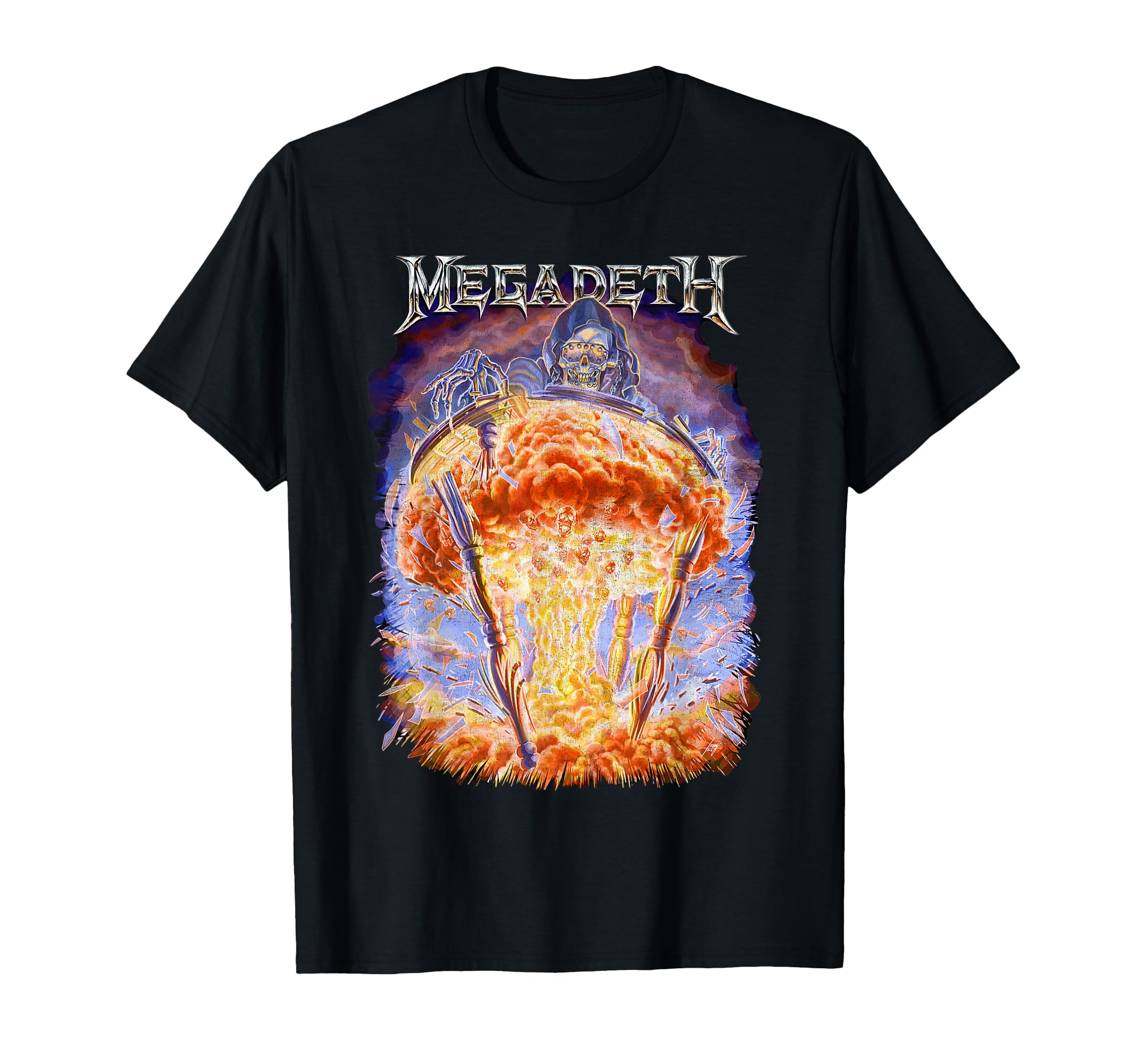 Amazon.com: Megadeth Bomb Splatter T-Shirt : Clothing, Shoes & Jewelry