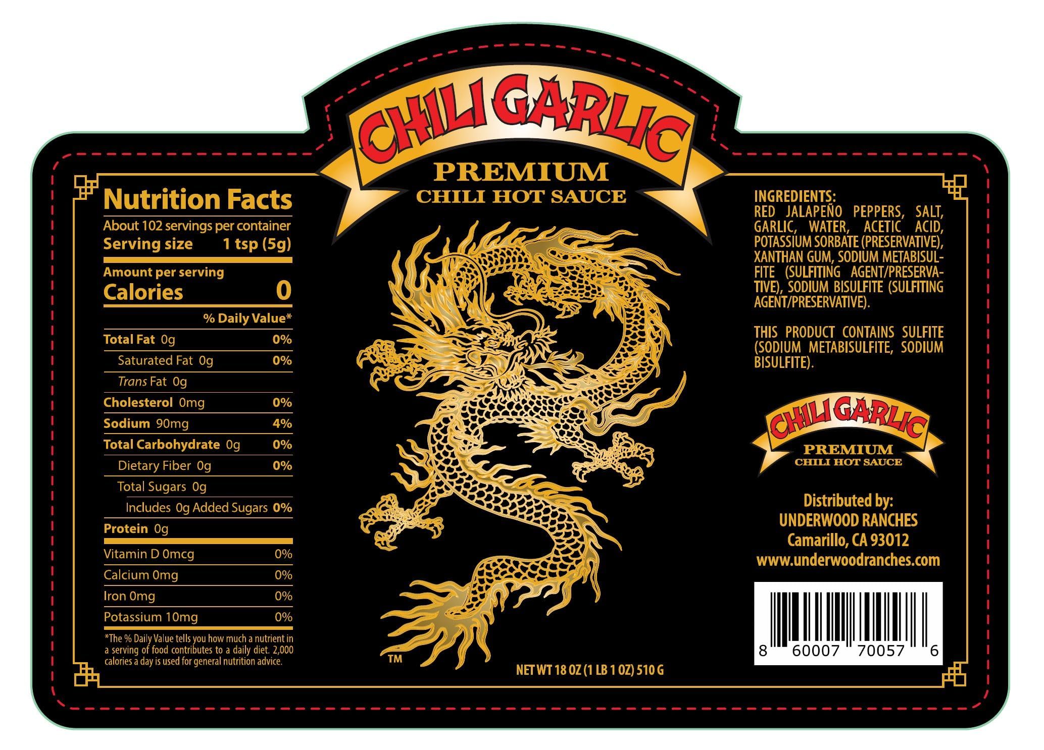 Snapklik.com : Underwood Ranches Limited Edition Dragon Chili Garlic ...