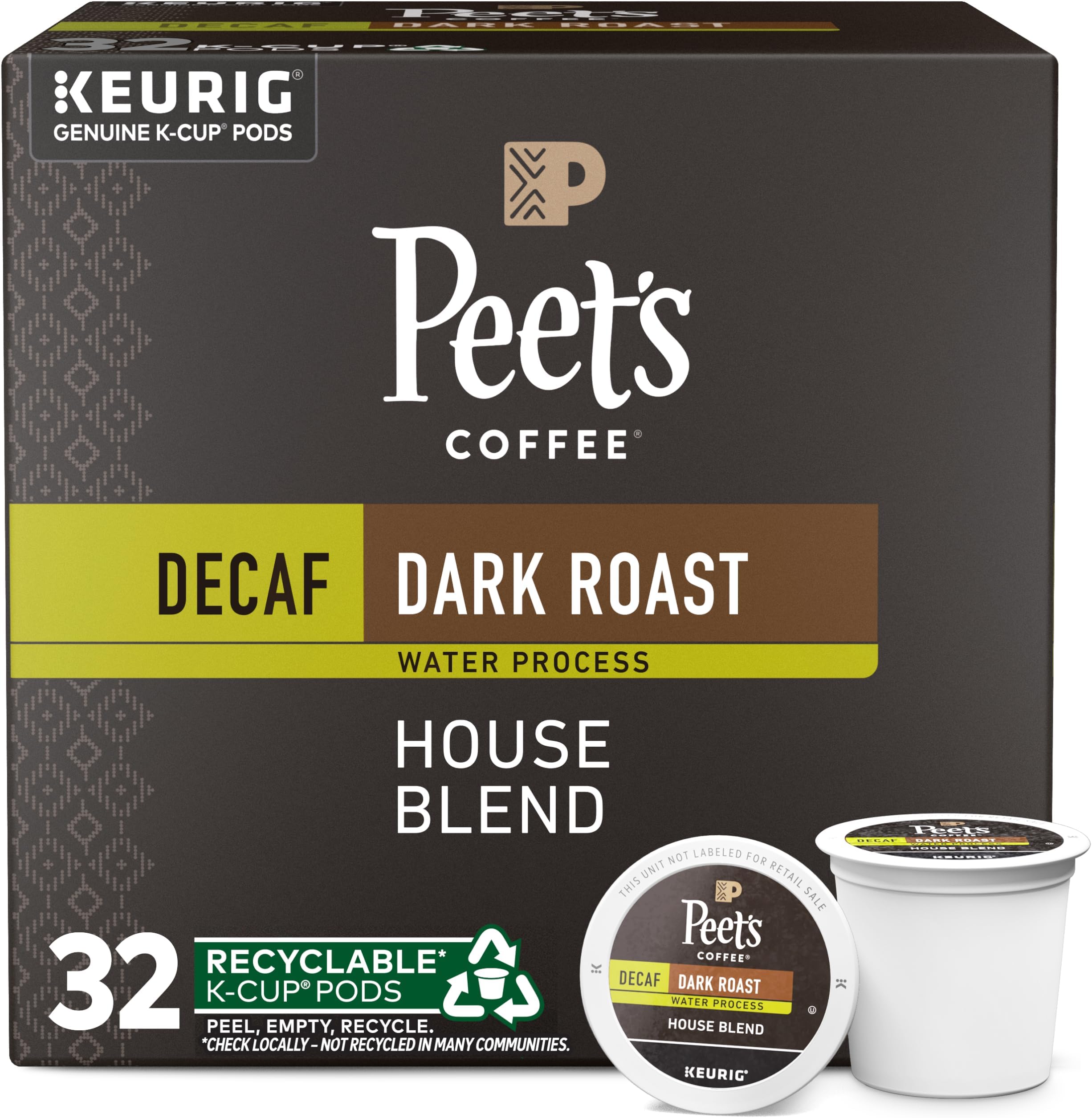 Amazon.com: Kirkland Signature House Decaf Coffee 120 K-Cup Pods ...
