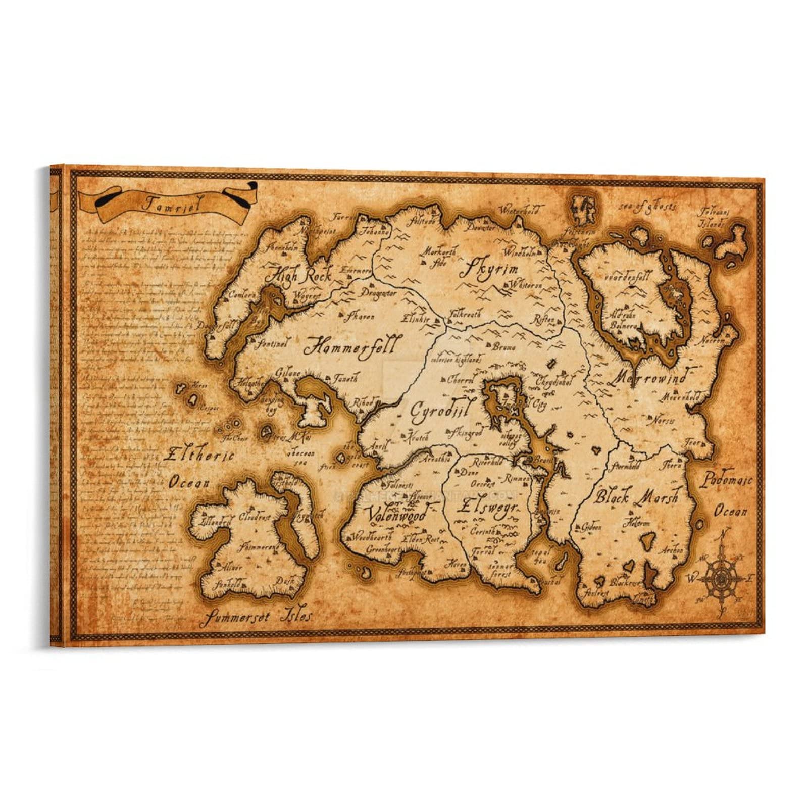 Mapa De Tamriel Elder Scrolls Online Geopolitical Map Of Tamriel In