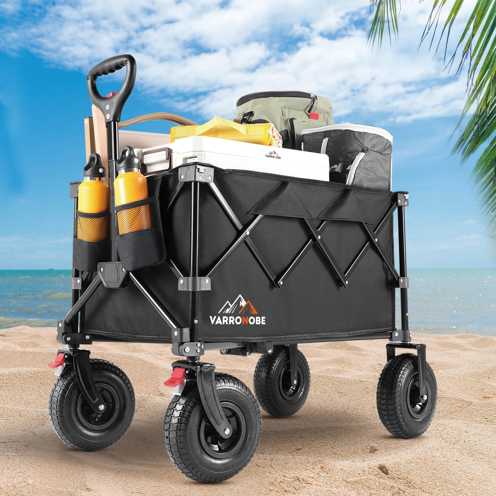 Amazon.com: GDLF Fishing Cart Beach Carts Heavy Duty Foldable ...