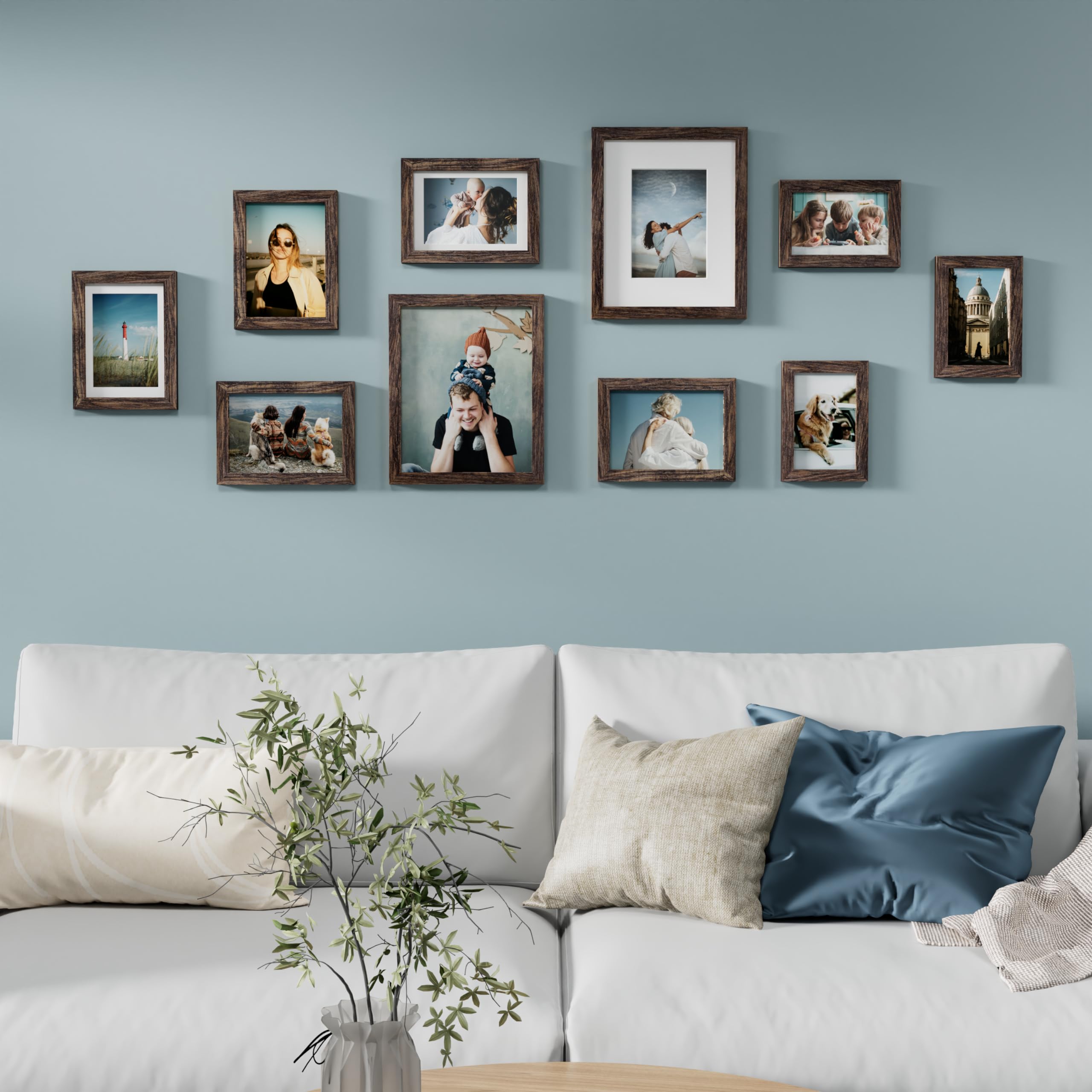 Snapklik.com : Vittanly 10 Pack Picture Frames Collage Wall Decor ...