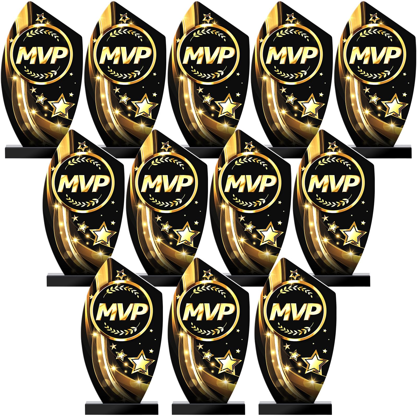 Snapklik.com : Loetere 12 Pcs MVP Trophy 7.68 In Acrylic Most Valuable ...