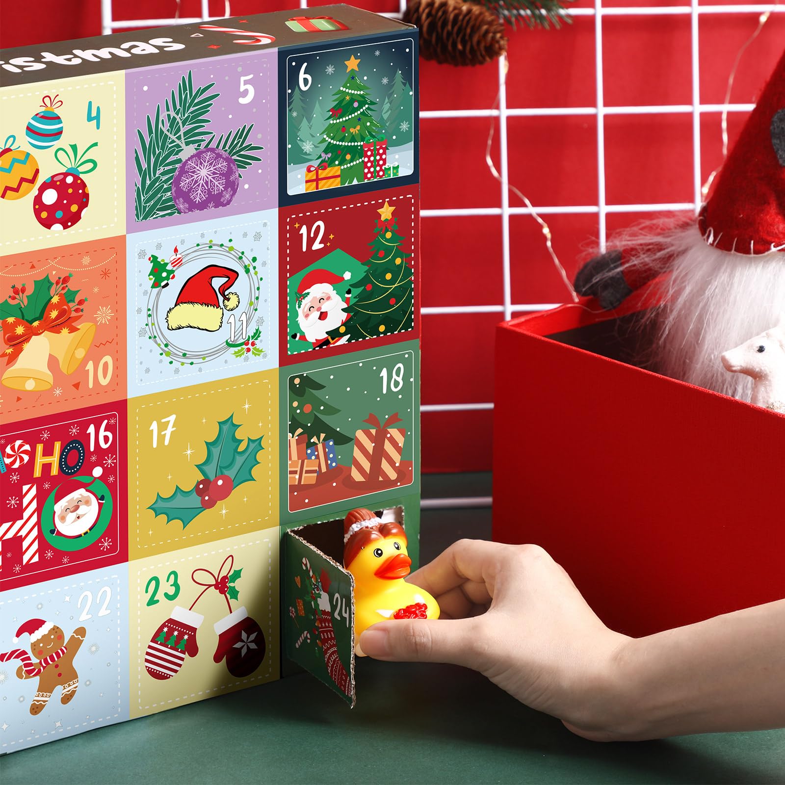Snapklik.com : Advent Calendar 2024 Christmas Countdown Toys Rubber ...