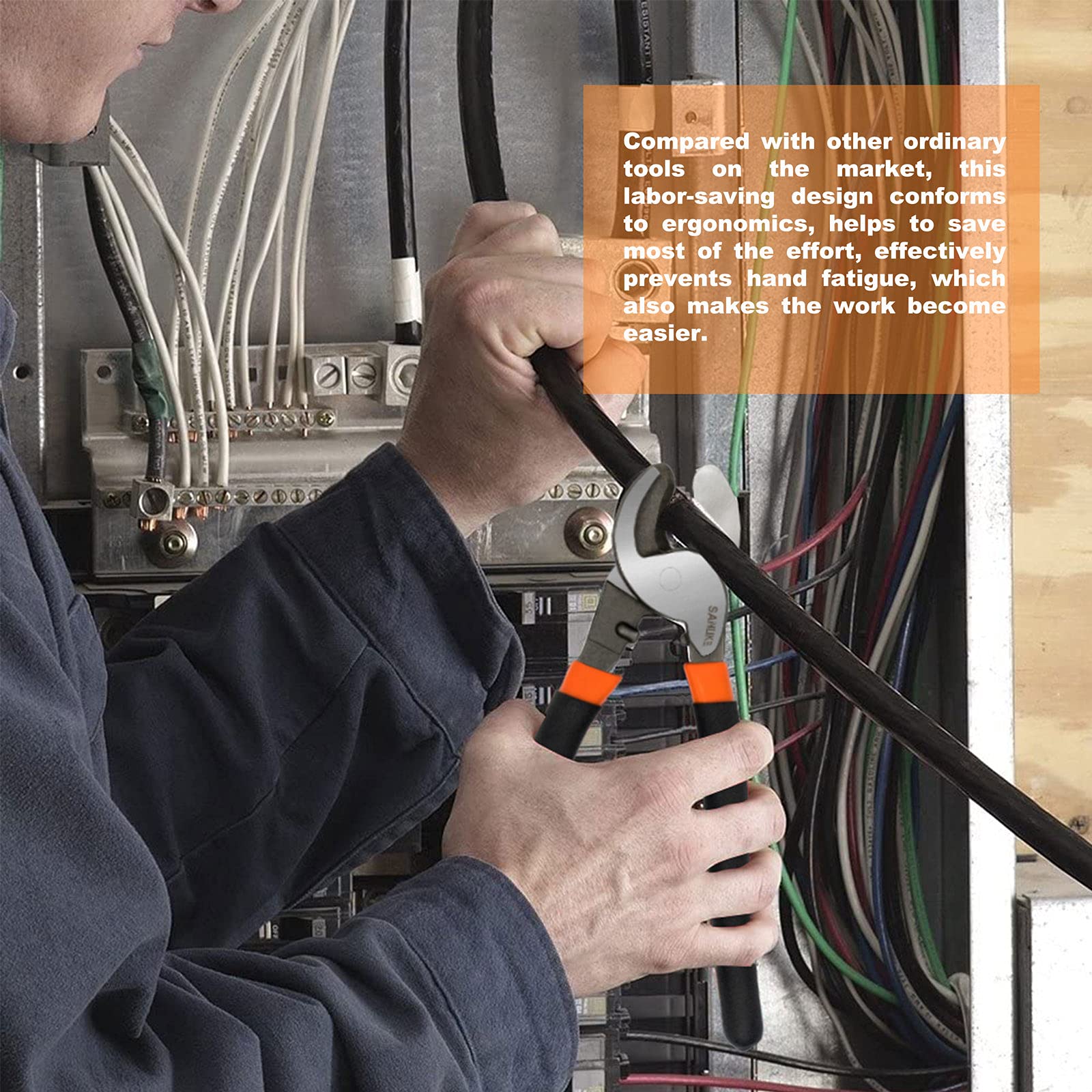 Snapklik.com : Cable Cutters, High Leverage Cable Cutter Heavy Duty ...