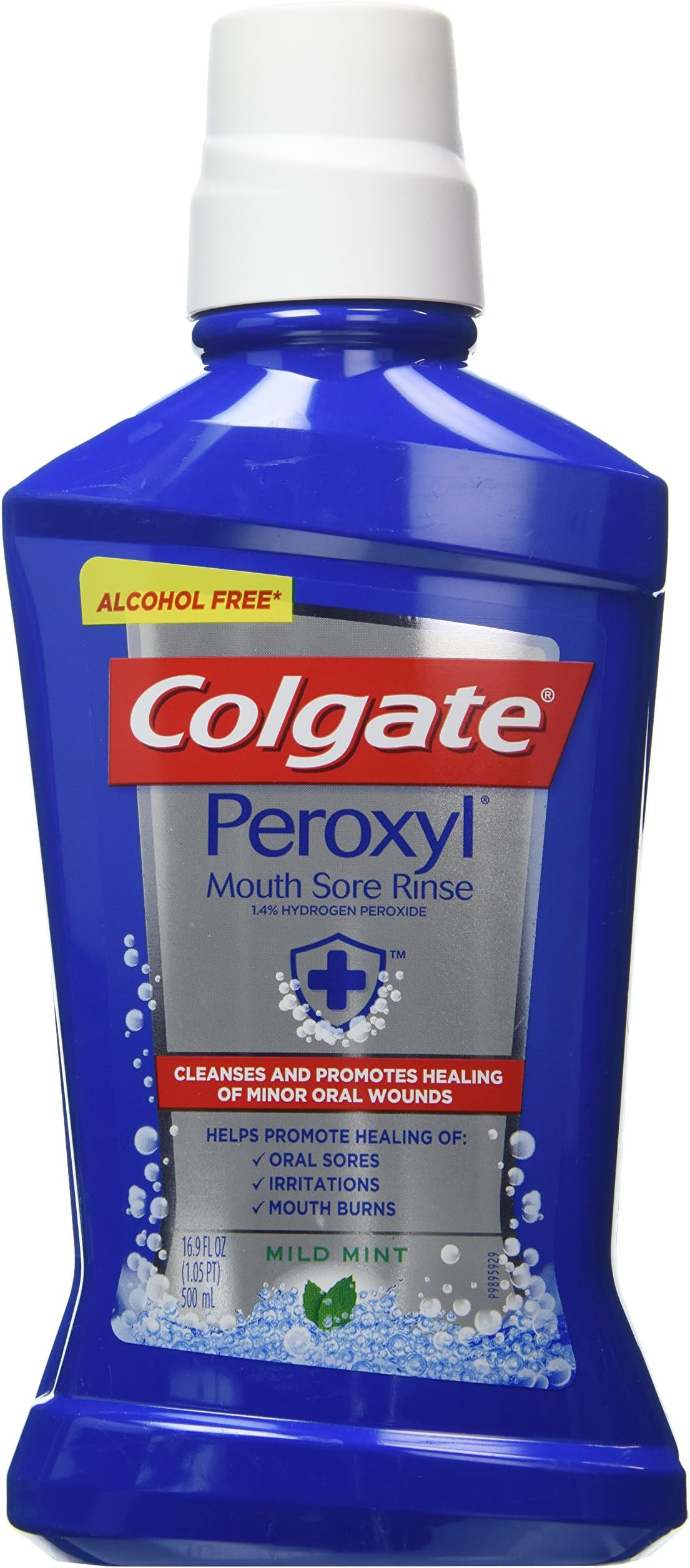 Amazon.com : Colgate Peroxyl Mouth Sore Rinse, Mild Mint, 16.9 oz (Pack ...