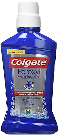 Amazon.com : Colgate Peroxyl Oral Cleansers, Mild Mint, 16.9 oz ...