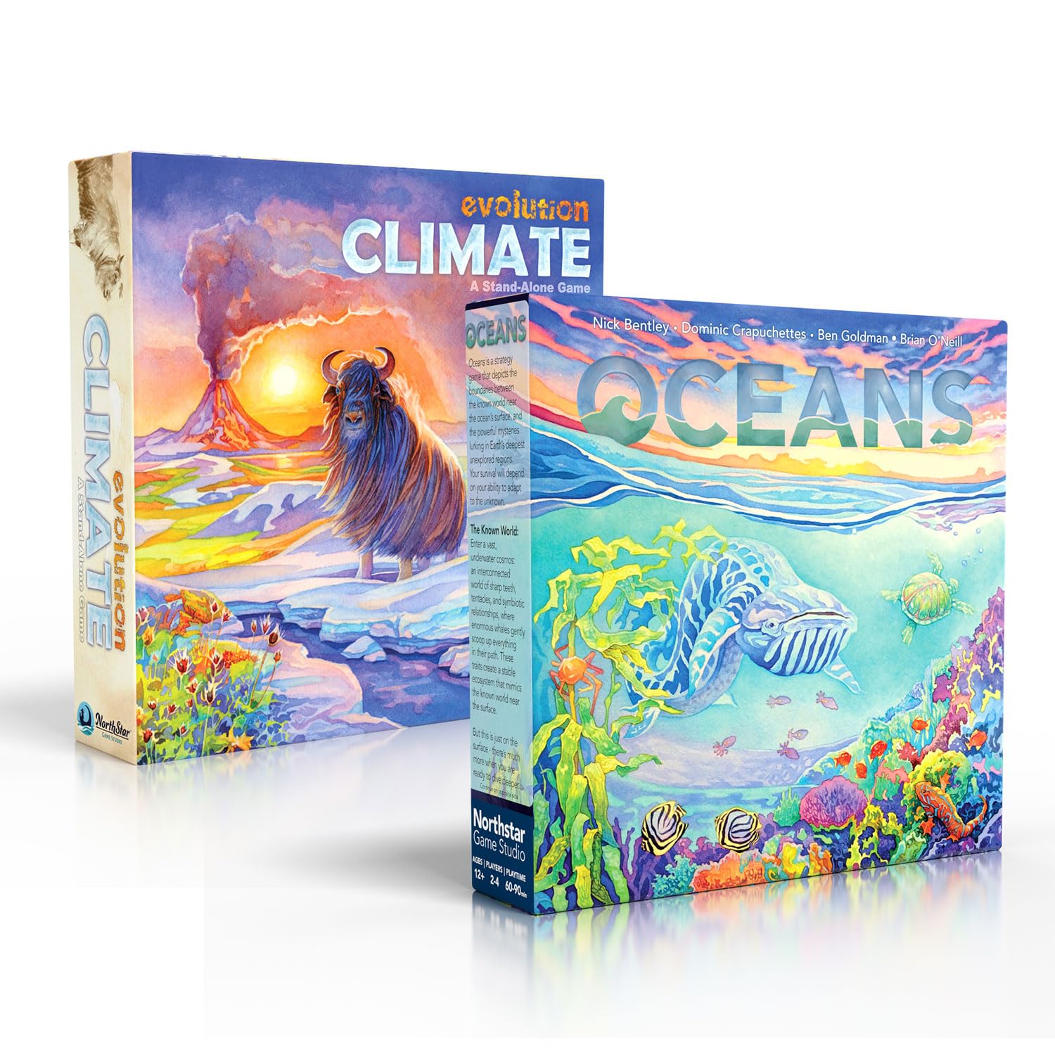 North Star Games Evolution: Climate Game and Oceans Board Game Bundle ...
