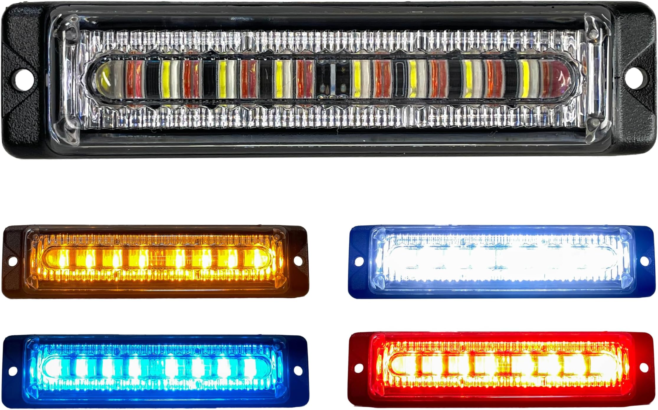 Amazon.com: TASWK 8 Flashing Mode Multi-Color 12 RGB Strobe LED Light ...