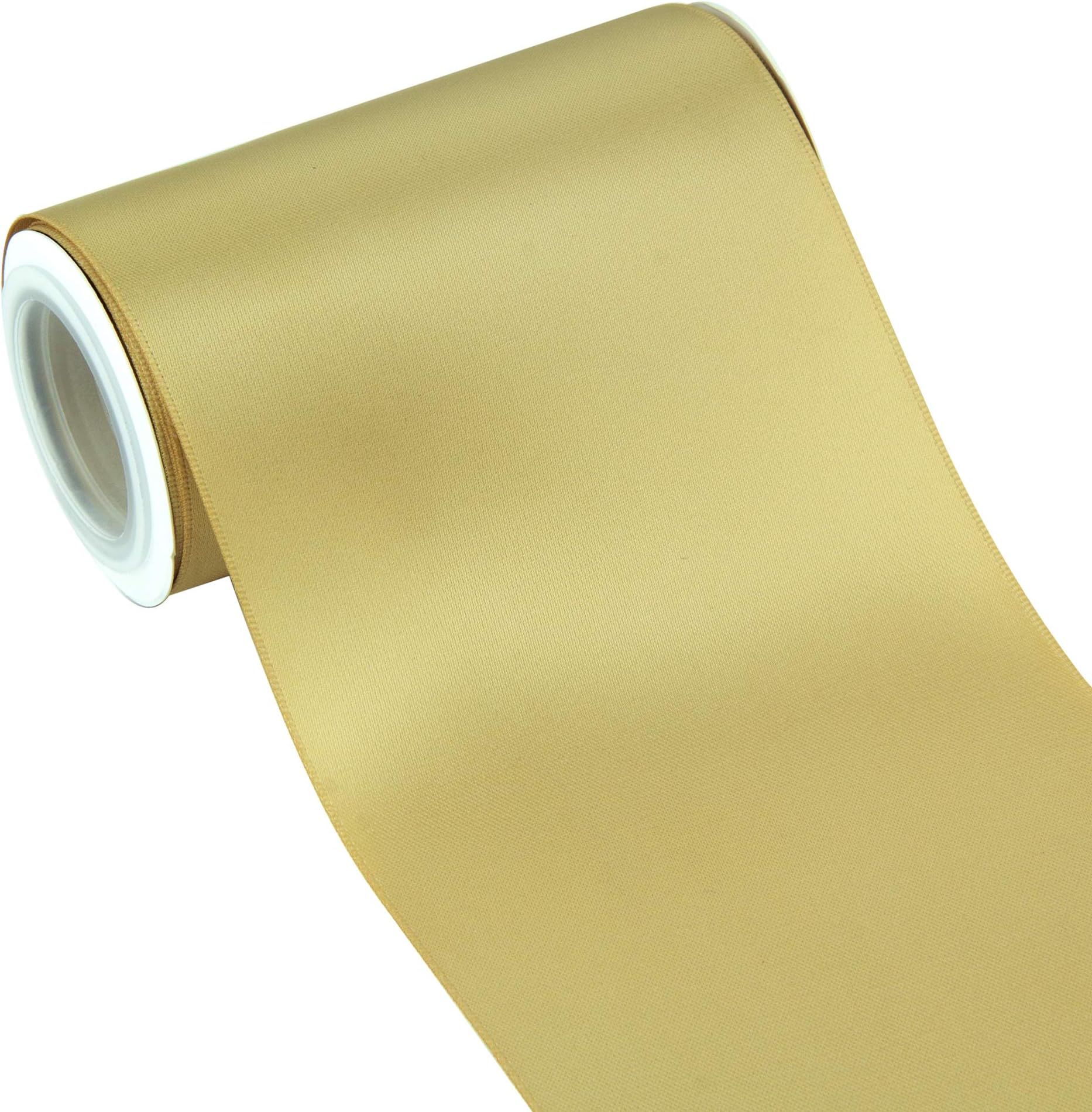 Amazon.com: Berwick Offray 4" Gold Brushed Glitter Ribbon