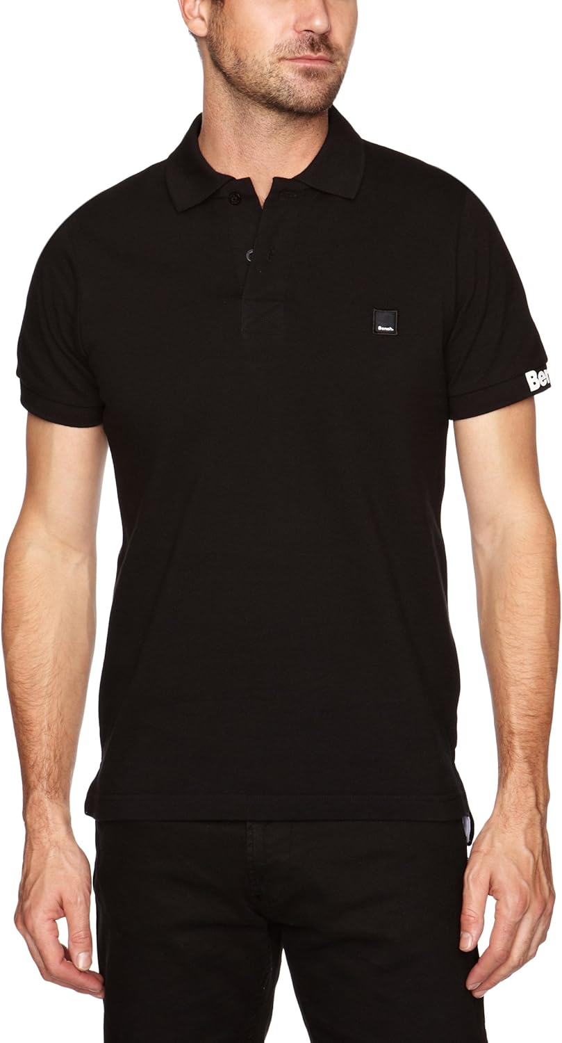 Bench Men's Polo Shirt Polo Shirt Black Black Black Schwarz - Black ...