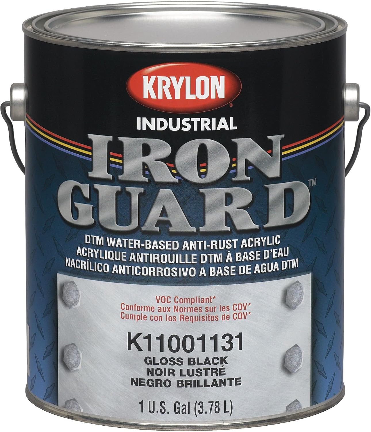 Amazon.com: Coatings Iron Guard Acrylic Enamel Gloss Black : Industrial ...