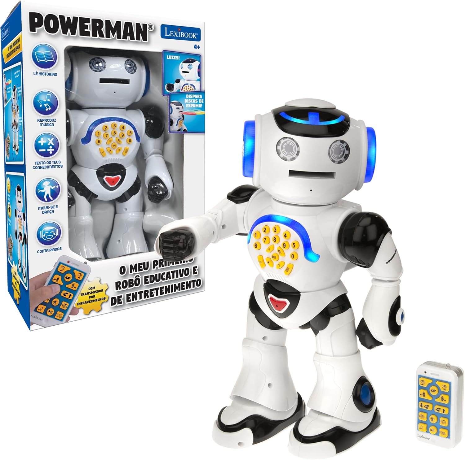 Amazon.com: Lexibook Powerman Educational Robot in Portuguese for ...
