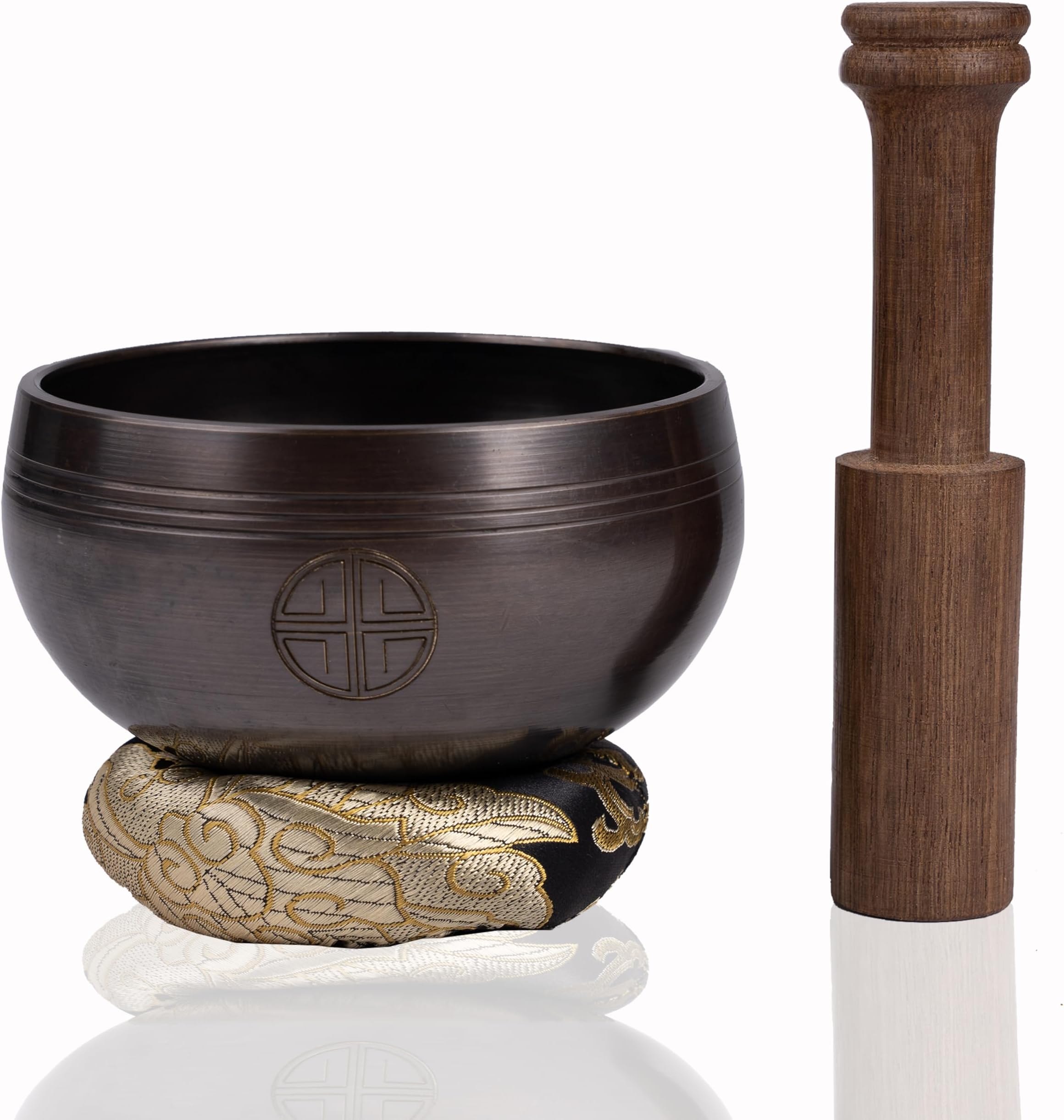 Amazon.com: Tipitaka 3.5 inch Black Color Full Moon Singing Bowl Set ...