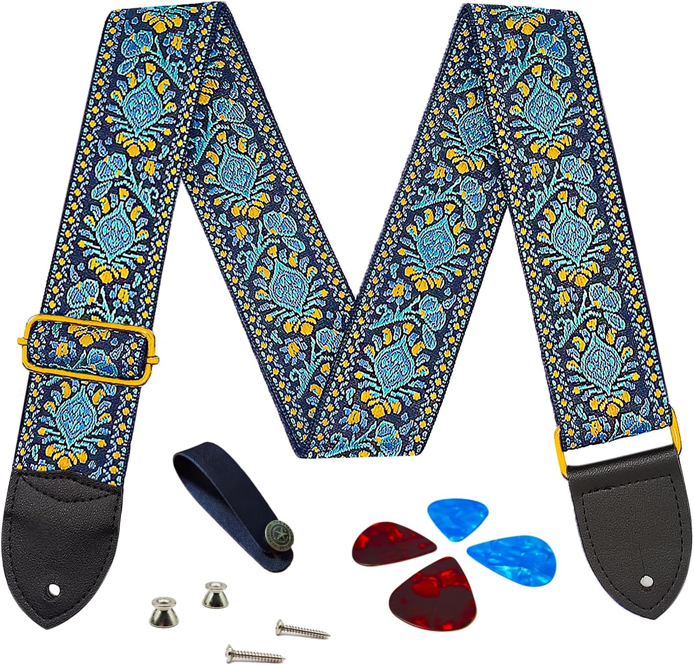 Amazon.com: Universal Guitar Strap, Soft Cotton Guitar Straps, Electric ...